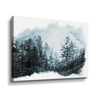 Blue Pine Forest I Gallery Wrapped Canvas - Bed Bath & Beyond - 35777369