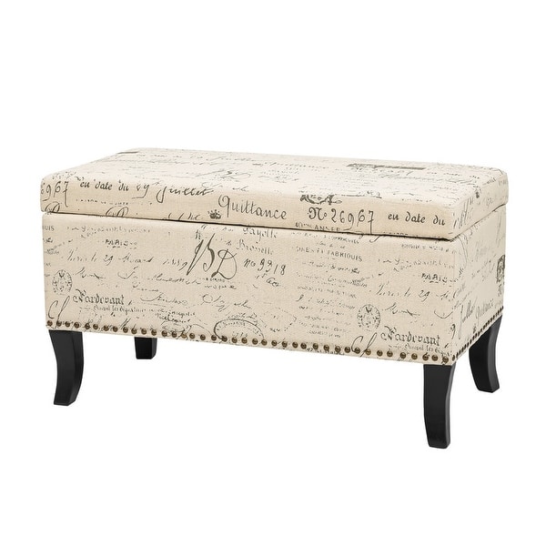 fabric ottoman rectangle