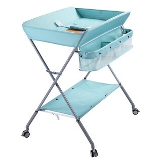 Baby Portable Folding Diaper Changing Station,Adjustable Height Mobile ...