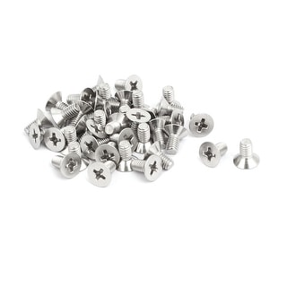 316 Stainless Steel Phillips Countersunk Bolt Machine Screw 40pcs - Bed ...