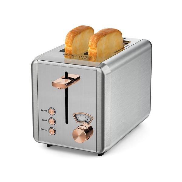 Whall 2 Slice 850W Stainless Steel Toaster - Stainless Steel - Bed Bath ...
