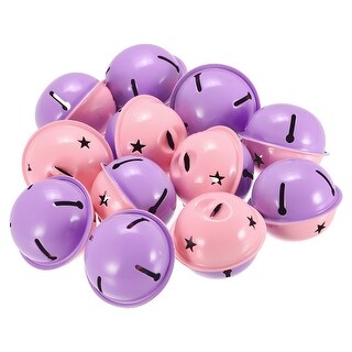 Jingle Bells, 40mm 64pcs Craft Bells with Star Cutouts for DIY, Purple ...