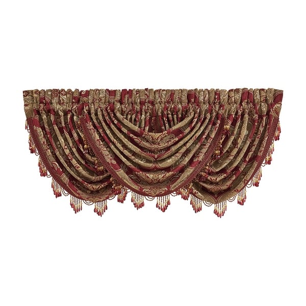 J. Queen New York Maribella Window Waterfall Valance - Bed Bath ...