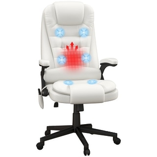 High Back Vibration Massage Office Chair with 6 Vibration Points - Bed ...