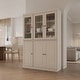 Palace Imports 100% Solid Wood China Pantry with Glass or Solid Wood ...