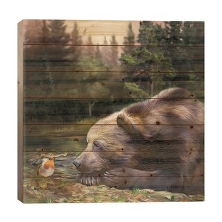 Bear's Eye View Print On Wood by Carol Cavalaris - Multi-Color - Bed Bath & Beyond - 38305211