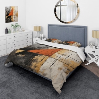 Designart "Lyrical Abstraction collage I" Abstract Collages Bedding ...