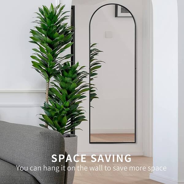 Arched-Top Full Body Mirror with Stand - Bed Bath & Beyond - 36274432
