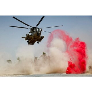 A Ch53D Sea Stallion Helicopter Landing To Deliver Supplies At Patrol ...