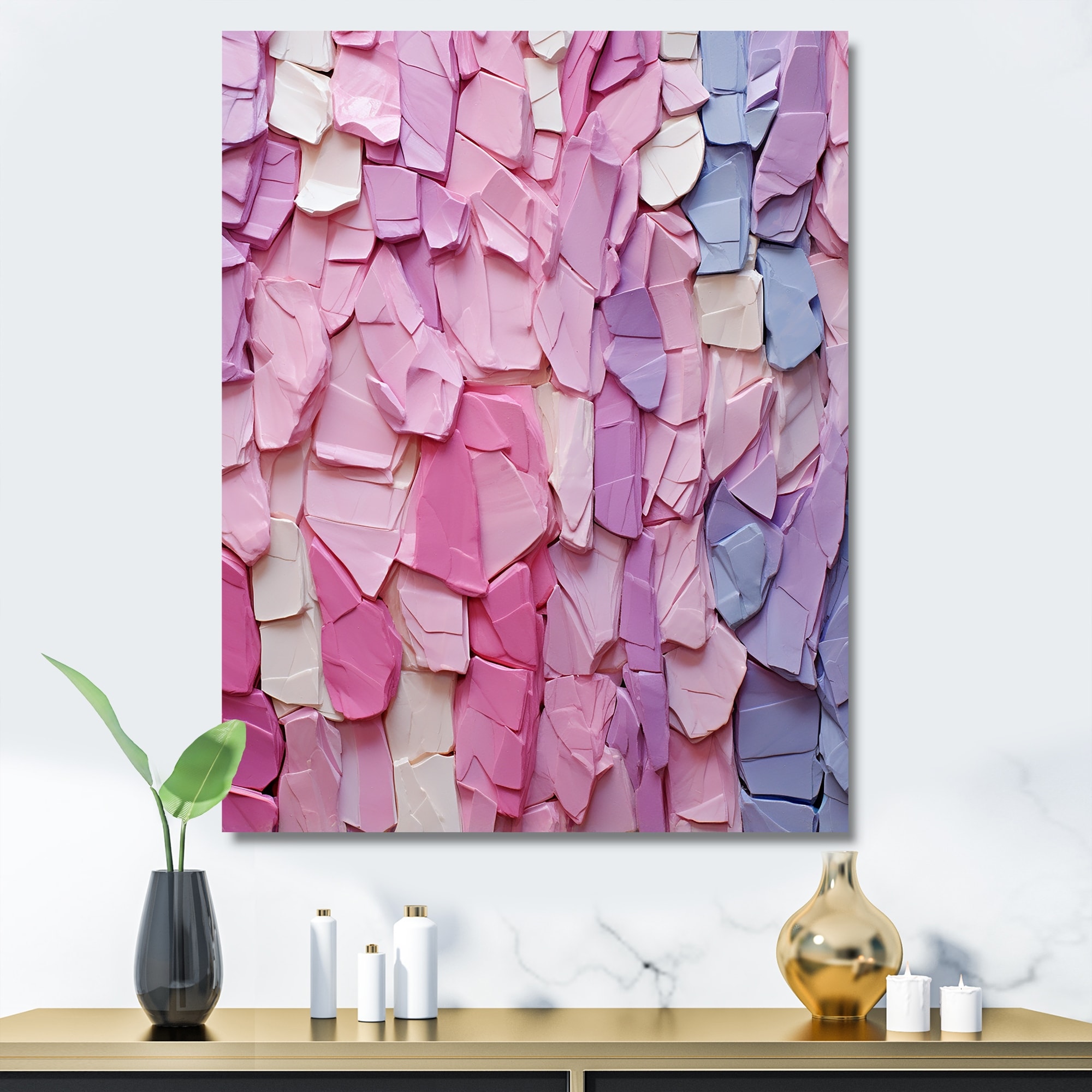 purple abstract art print