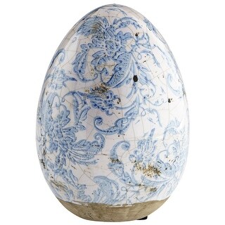 Cyan Design Hatch 7.25 Inch Tall Terracotta Sculpture - Blue and White ...