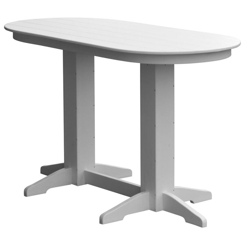 Poly Lumber Oval Bar Table - Overstock - 35470717