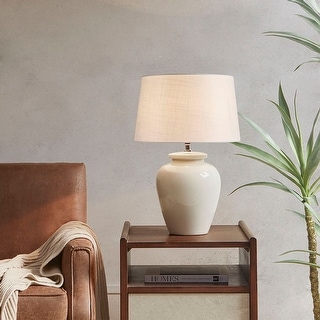 Modern simple white ceramic table lamp - Bed Bath & Beyond - 38149332
