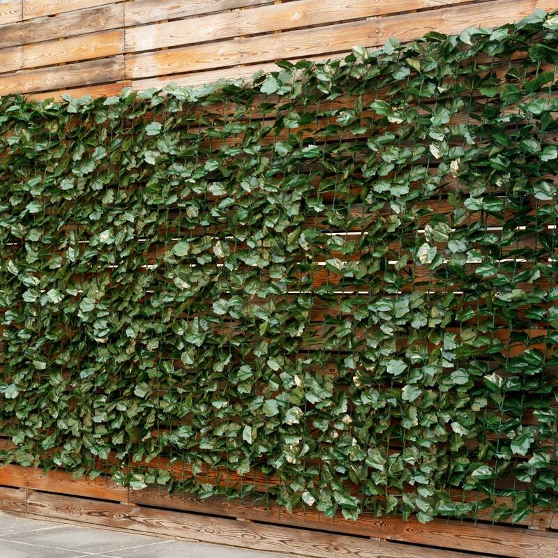 Costway 59''x95'' Faux Ivy Leaf Decorative Privacy Fence Screen ...
