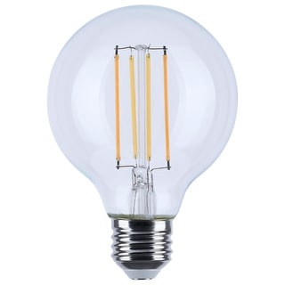 8 Watt LED G25 3000K-2000K Warm Dimming Medium Base Clear Finish - Bed Bath & Beyond - 43252794