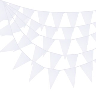 5 Pcs 50 Feet Pennant Banner Flags String Triangle Hanging for Party ...
