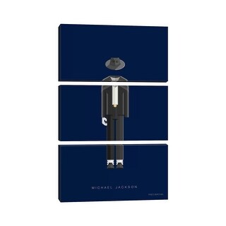 iCanvas "Michael Jackson" by Fred Birchal 3-Piece Canvas Wall Art Set ...