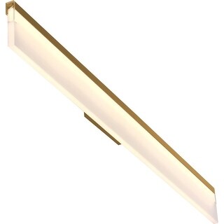 PageOne Lighting Lange 4.30 pound Antique Brass LED Wall Sconce - Bed ...