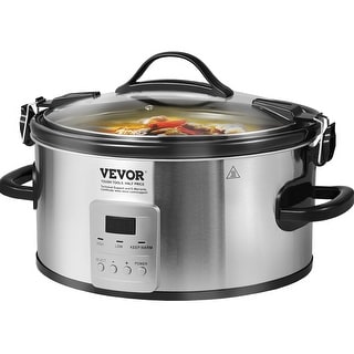 VEVOR Slow Cooker,Pot Digital Slow Cookers with 20 Hours Max Timer,for ...