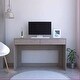 Desks, Meridian Modern 2-Drawer Writing Desk with Spacious Work Surface ...