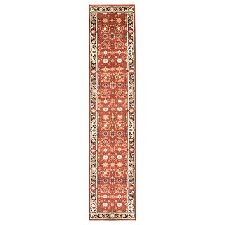ECARPETGALLERY Hand-knotted Serapi Heritage Red Wool Rug - 2'7 x 11'8 ...