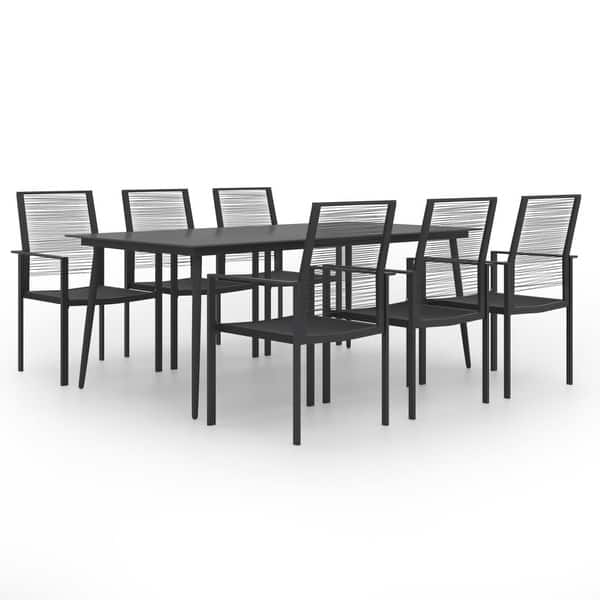 vidaXL Patio Dining Set Garden Outdoor Table and Chair Furniture 7/9 ...