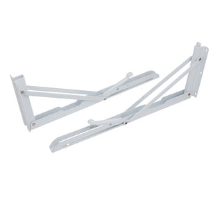 39cm Length Spring Loaded Triangle Folded Shelf Support Bracket Brace ...