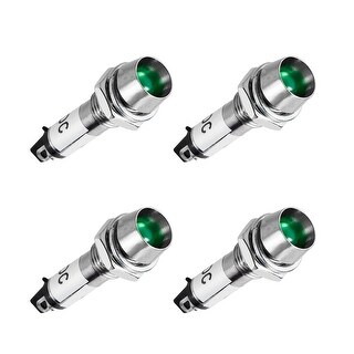Indicator Light DC 12V, Metal Shell Panel Mount 5/16" 8mm 4Pcs - Bed ...