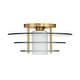 Savoy House 6-8602-1 Newell 16" Wide LED Flush Mount Ceiling Fixture ...