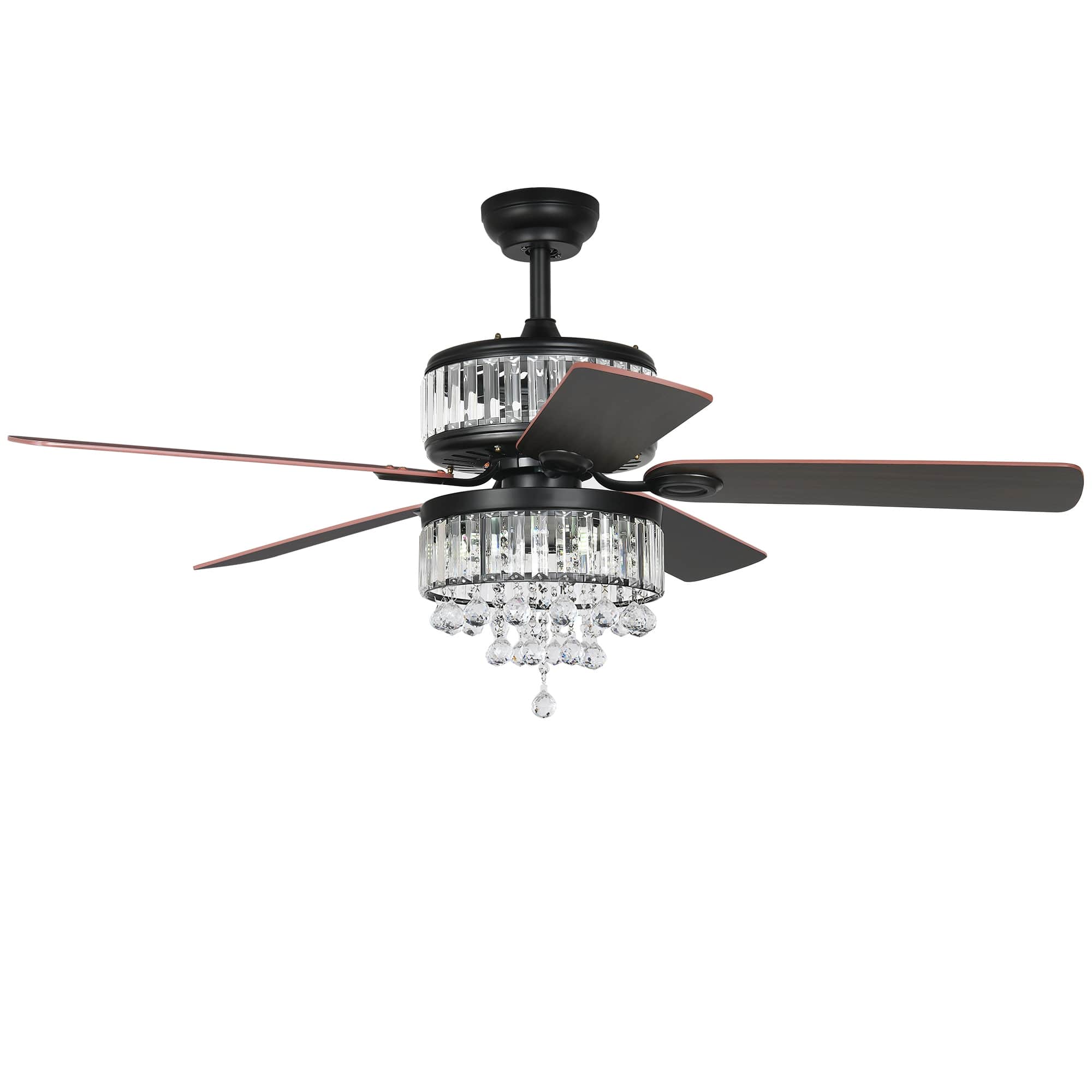 52" Moasis Dual-Sided Chandelier Ceiling Fan - 5 Blades - Includes ...