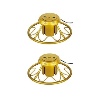 Home Heritage Golden Rotating Tree Stand for Trees up to 9 Feet Tall (2 ...