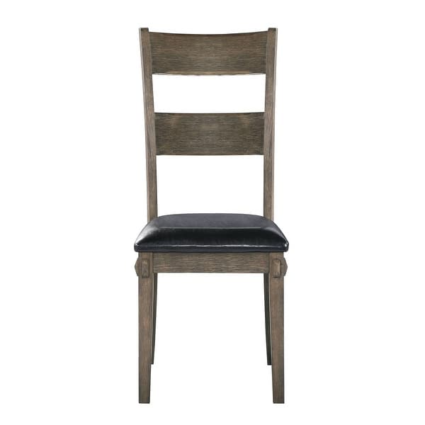 Sabrina Esspresso and Dark Oak Ladder Back Side Chairs (Set of 2) - Bed ...