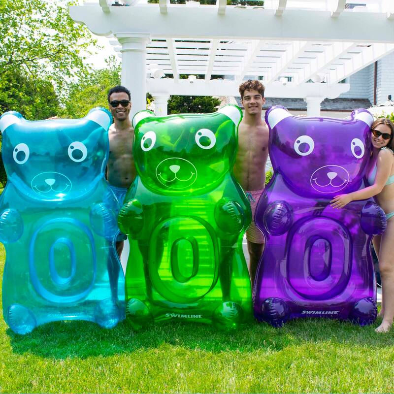 60" Green Gummy Bear Swimming Pool Float - Bed Bath & Beyond - 38409457