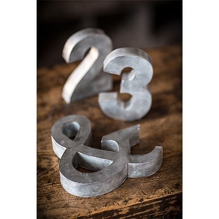 Sculpted Zinc Numerals- Metal Figures for Personalized Designs - 6 ...