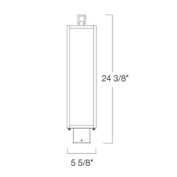 Norwell Lighting Capture 25" Tall Post Light with Clear Glass Shade ...