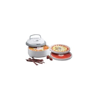 Nesco FD-75PR Food Dehydrator - 600 Watts 5 Trays / 2 Fruit Roll Sheets ...