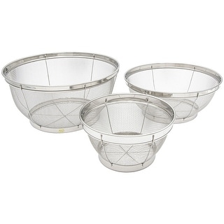3 Pcs Stainless Steel Mesh Colander Set - On Sale - Bed Bath & Beyond ...