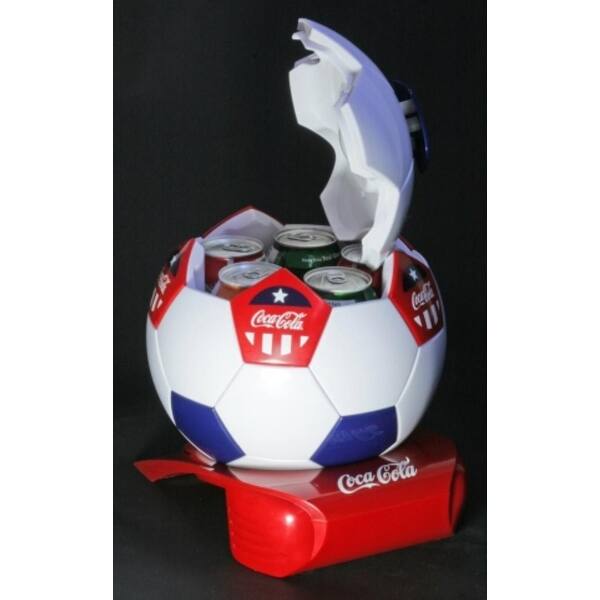 Koolatron CCSB5 Coca Cola Soccer Ball Cooler - White/Red - Bed Bath ...