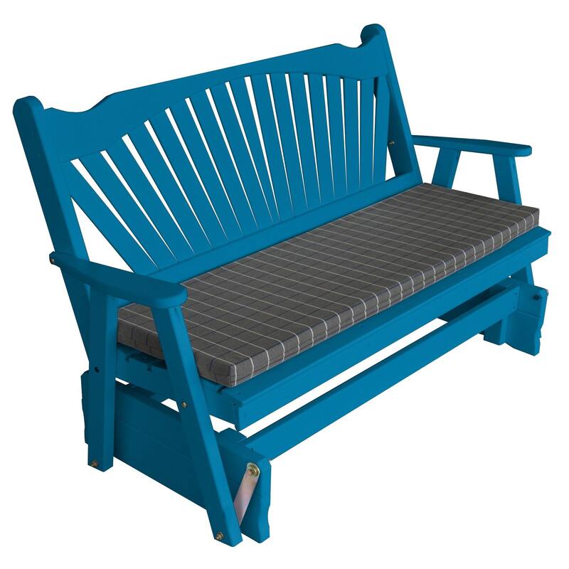Pine 6' Fanback Glider - Overstock - 32695615