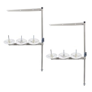 2pcs Triple Cone Spool Stand Universal Stainless Steel 3 Thread Stand ...