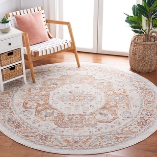 SAFAVIEH Blair Machine Washable Slip Resistant Foekje Shabby Chic Rug ...