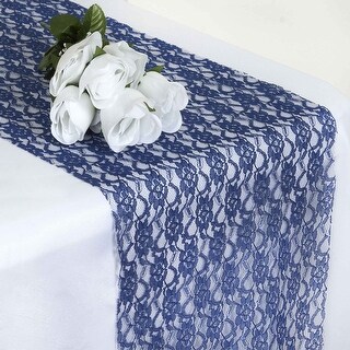 blue patterned tablecloth wedding