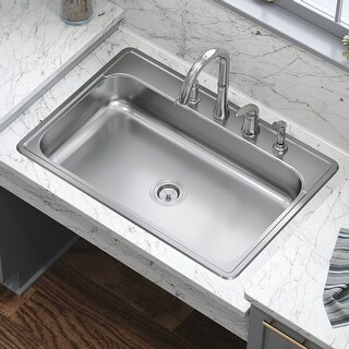 18 Gauge Single Bowl Stainless Steel Kitchen Sink, Sink Only - Bed Bath ...