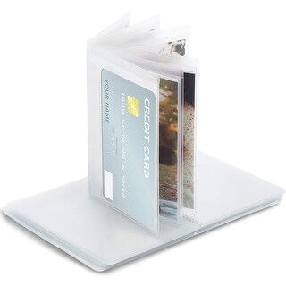 Set of 4 Plastic Inserts for Credit Cards 6-Page each Fits Bifold ...