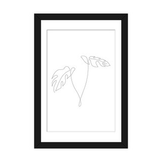 iCanvas "Monstera - One Line" by Addillum - Bed Bath & Beyond - 37489305