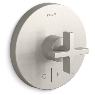Kallista One Cross Handle Thermostatic Valve Trim with Cold and Hot ...