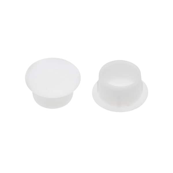 Shelf Peg Hole Plugs Plastic Tube Cover for Nail Cabinet Button - White ...
