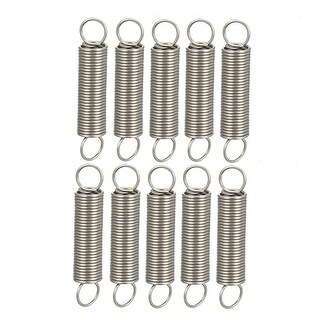 0.5x5x25mm Stainless Steel Small Dual Hook Tension Spring 10pcs - 0 ...