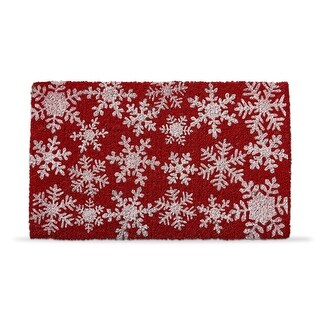 1'6"X2'6" Snowflake Christmas Coir Doormat - Bed Bath & Beyond - 37917014