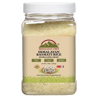 Himalayan Chef Ultimate Extra Long Grain Basmati Rice, 2-Years Aged, 3 ...